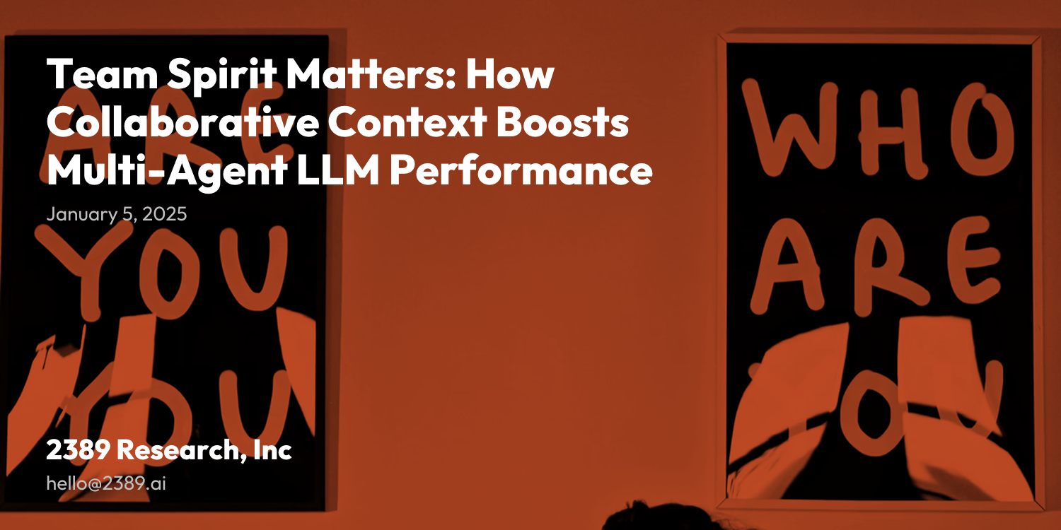 Team Spirit Matters: How Collaborative Context Boosts Multi-Agent LLM ...